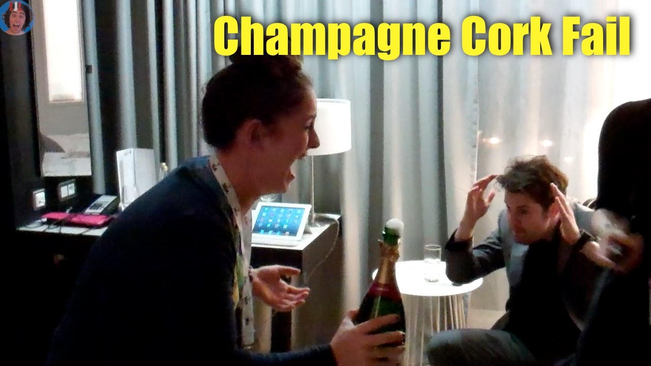 CHAMPAGNE CORK FAIL - YouTube