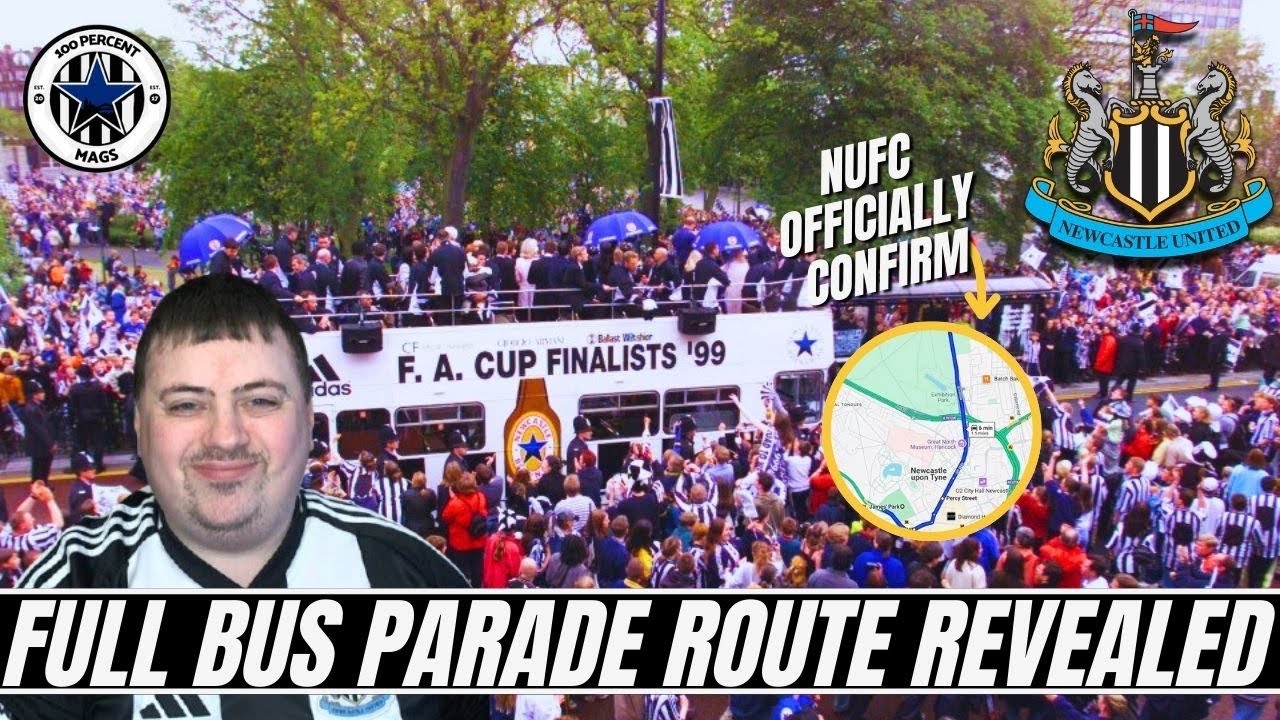 NEWCASTLE UNITED OFFICIALLY CONFIRM OPEN TOP BUS PARADE TO FANS! - YouTube