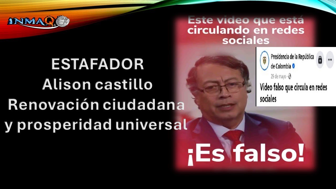 ESTAFADOR Alison castillo Renovación ciudadana y prosperidad universal ...