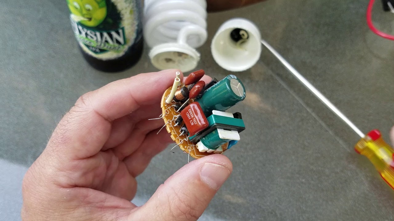 Part 1: Uneducated Dissection of a Compact Fluorescent Lamp Light Bulb ...
