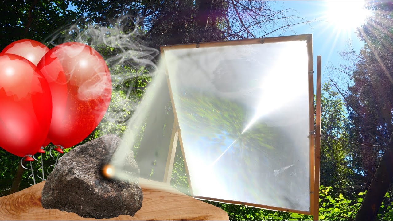 GIANT MAGNIFYING GLASS DESTROYS OBJECTS (rock, toy, sparkler) - YouTube