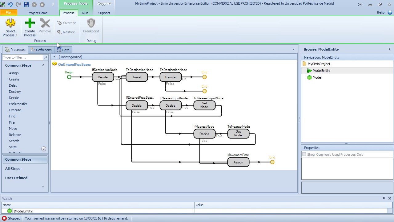 Simio. Tutorial. States, properties 3/3 - YouTube
