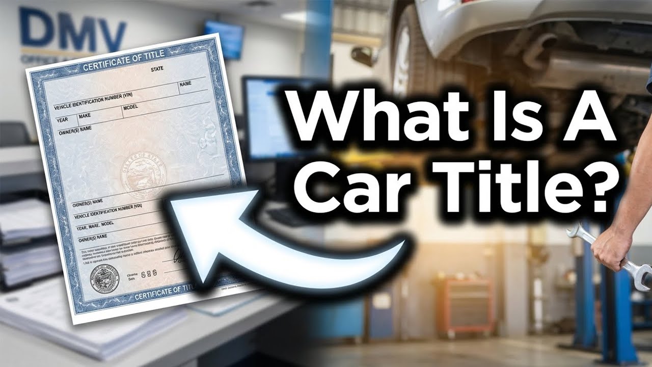 What Is A Car Title - Difference Between Title And Registration - YouTube