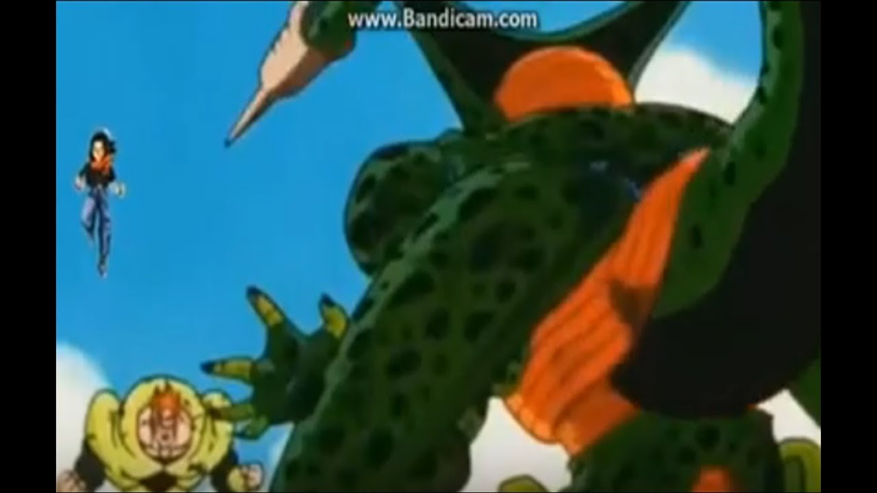 dbz cell absorbe primero a 18 final alternativo - YouTube