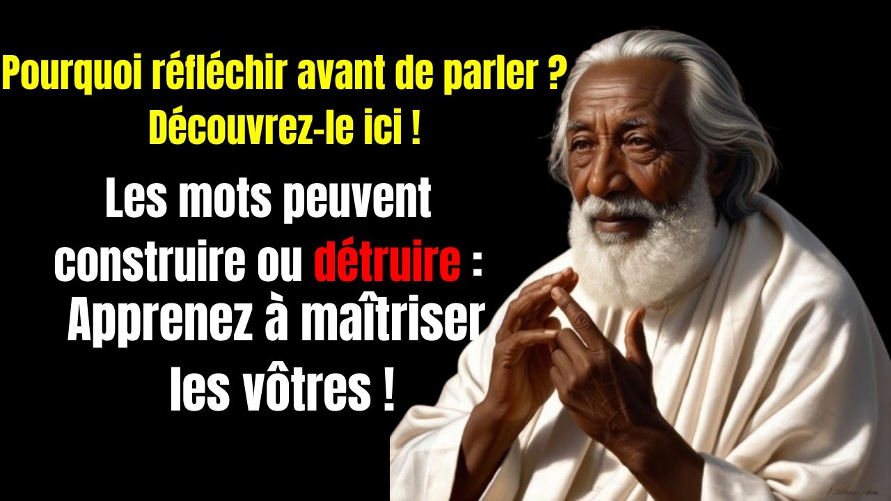 Pourquoi il faut toujours réfléchir avant de parler Le secret d'une ...