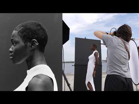Studio Setup... on the Beach? BTS Photoshoot with 4 Models