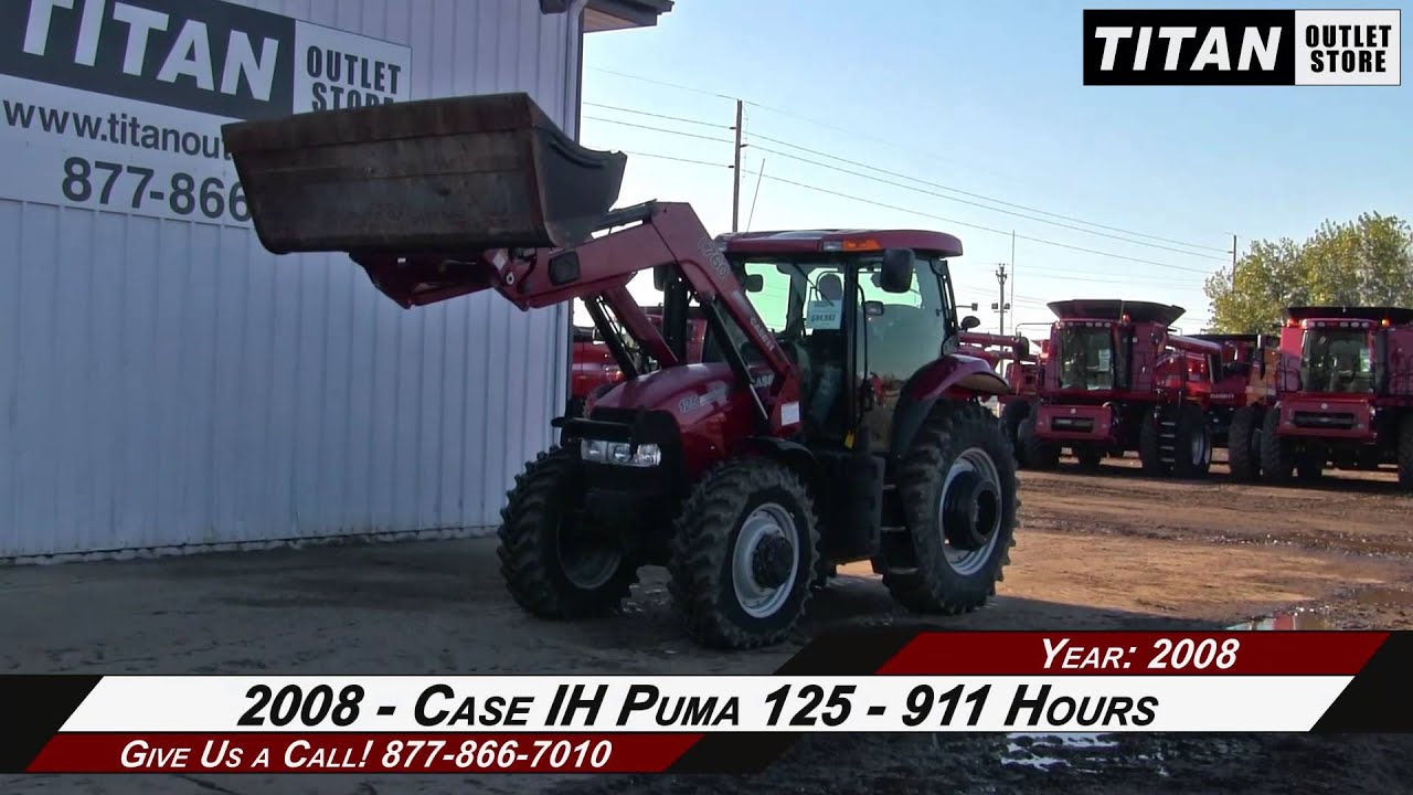 Case IH PUMA 125, 911 Hrs, L760 Loader, 3 Remotes, Wts Tractor Sold on ...