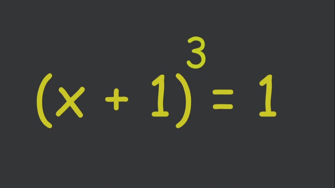 A Simple Cubic Equation. Find All Values Of X. - YouTube