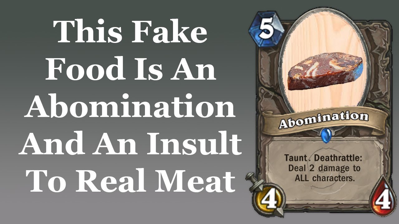 This Fake Food Is An Abomination And An Insult To Real Meat - YouTube