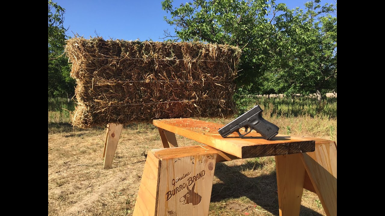 GLOCK 19 VS HAY BALE - YouTube