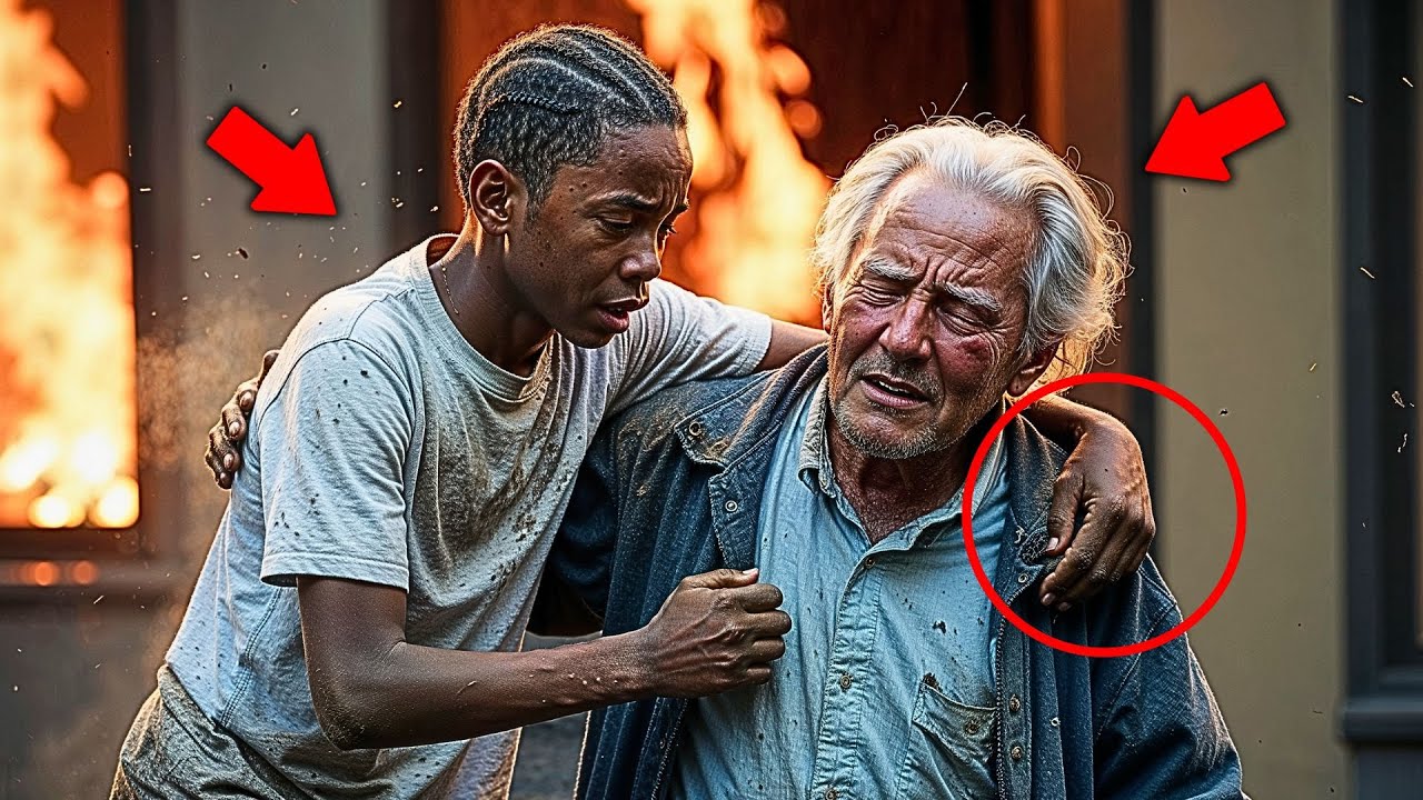 Black Boy Saves Old Man from Fire. 24 Hours Later A Black Car Stop at ...