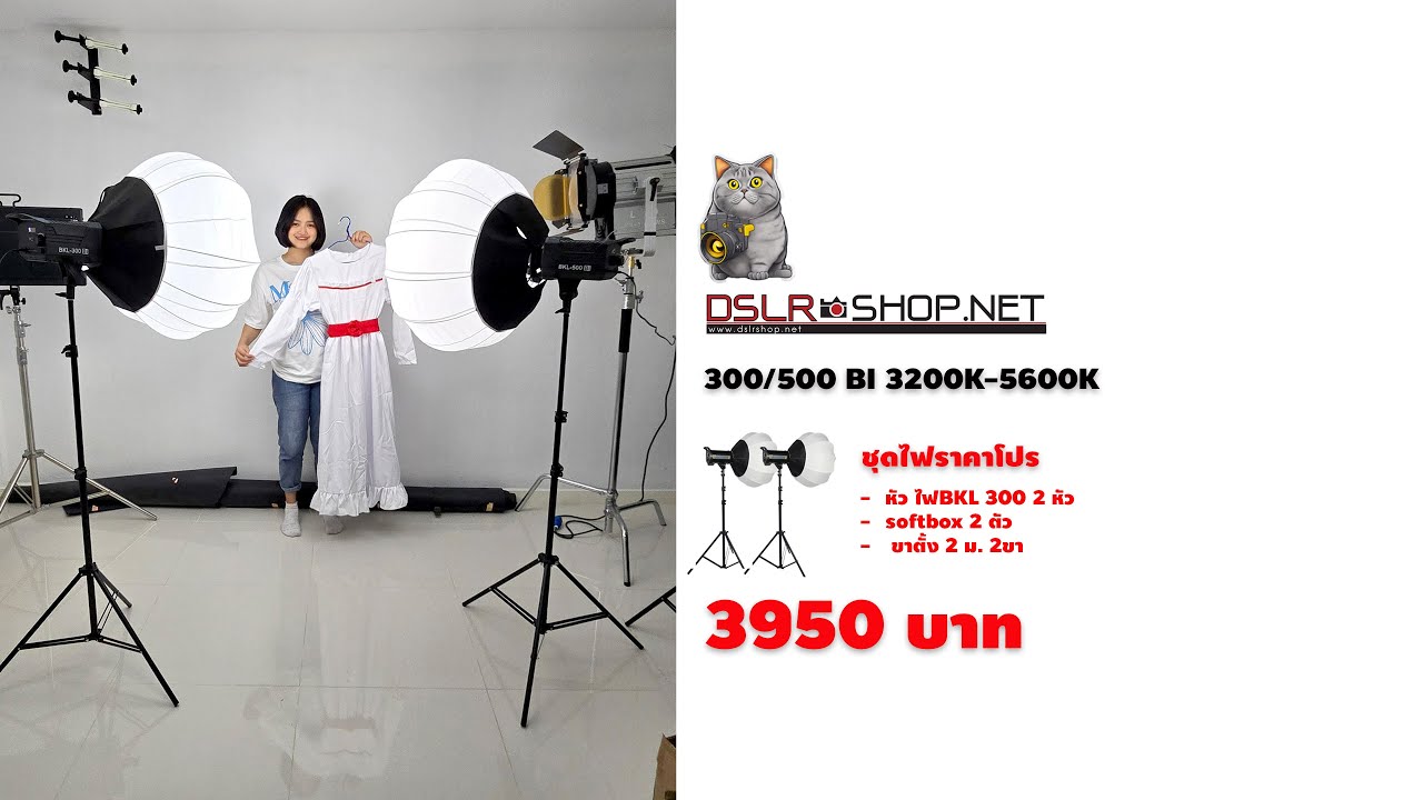 ไฟสตูดิโอ LED ไฟต่อเนื่อง ชนิดความสว่างสูง COB BKL Series Biชุดราคา ...