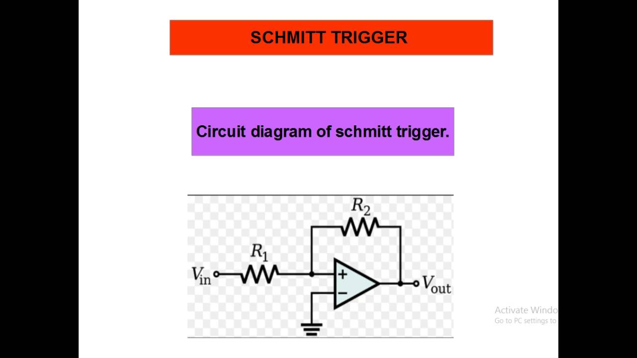 schmitt trigger and designing - YouTube