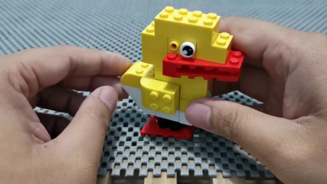 TUTORIAL LEGO | CARA MEMBUAT MAINAN BEBEK LUCU | How to build a cute ...