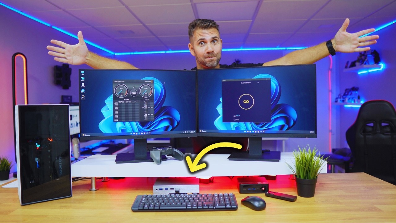 KVM? How to Use It with 2 PCs and 2 Monitors 🤔 TESmart - YouTube