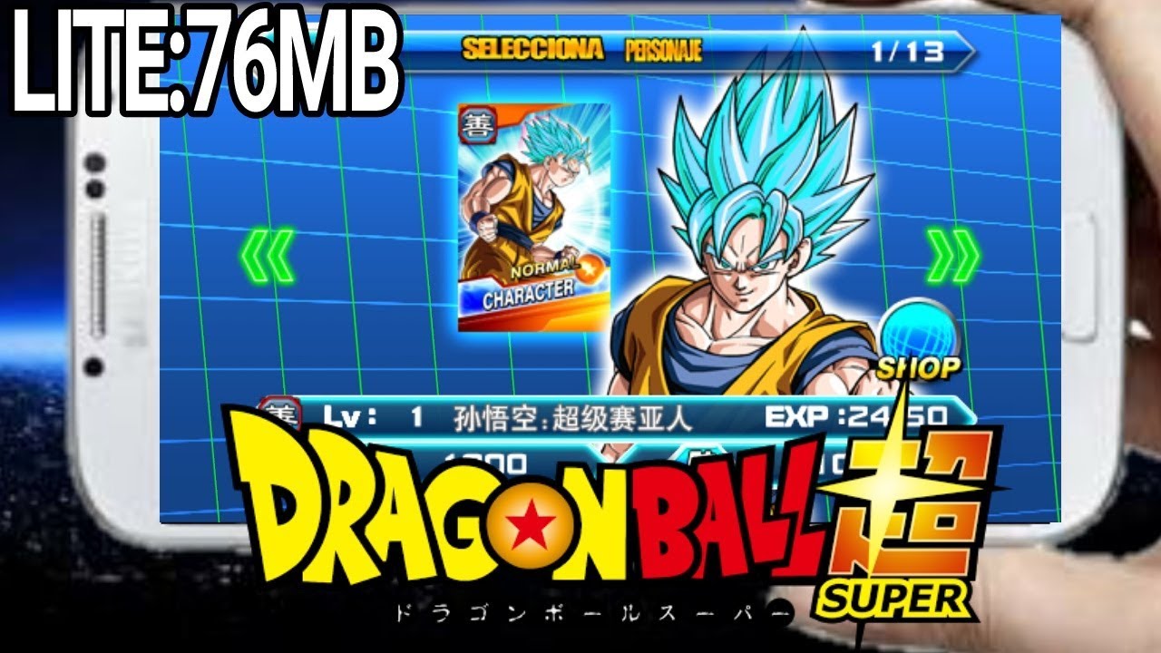 SAIU !! DRAGON BALL SUPER MOBILE (LITE 74MB) PARA ANDROID - GAMEPLAY HD ...