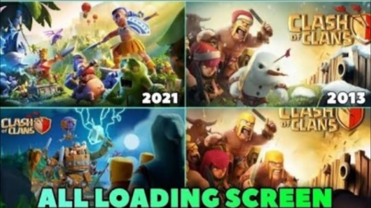 CLASH OF CLANS ALL LOADING SCREENS | CLASH OF CLANS 2012 TO 2022 | COC ...