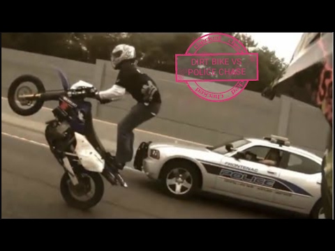 Dirt bike vs police chase||smoke - YouTube