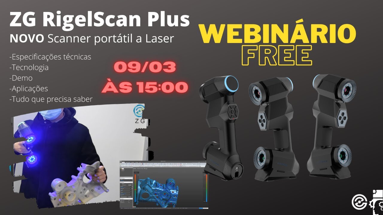 ZG RIGELSCAN PLUS│NOVO SCANNER 3D PORTÁTIL A LASER - YouTube