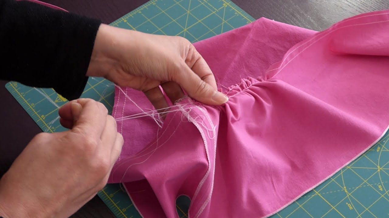 Leçon de couture : les fronces - YouTube