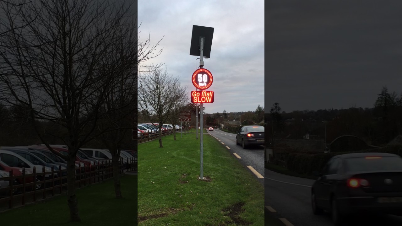Solar Powered Vehicle Activated Sign from PWS Signs - YouTube