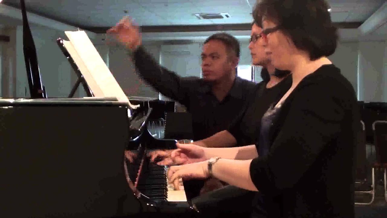 Mike Cornick "Waltz & Swing" for 1 piano 4 hands - YouTube