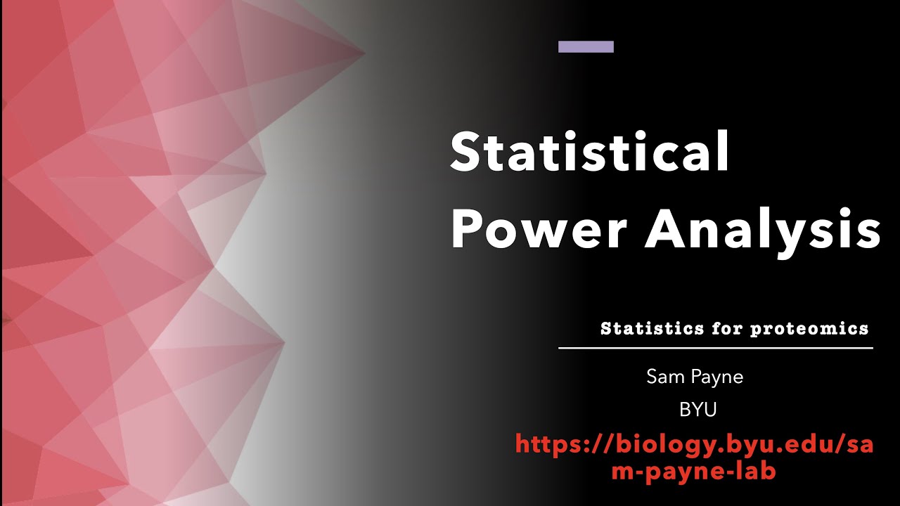Statistical Power Analysis | Statistics for proteomics - YouTube