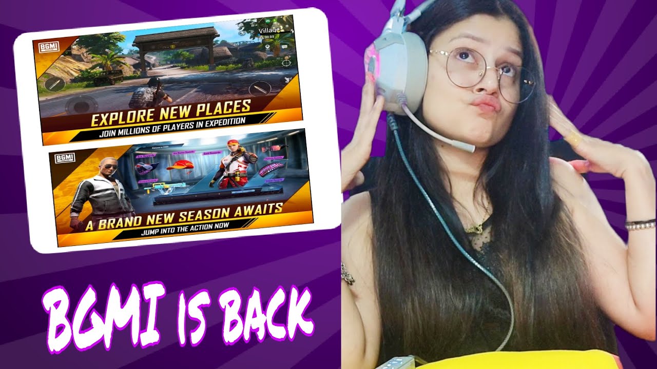 BGMI is Back Lets Play | BGMI Girl Gamer Live With Facecam ...