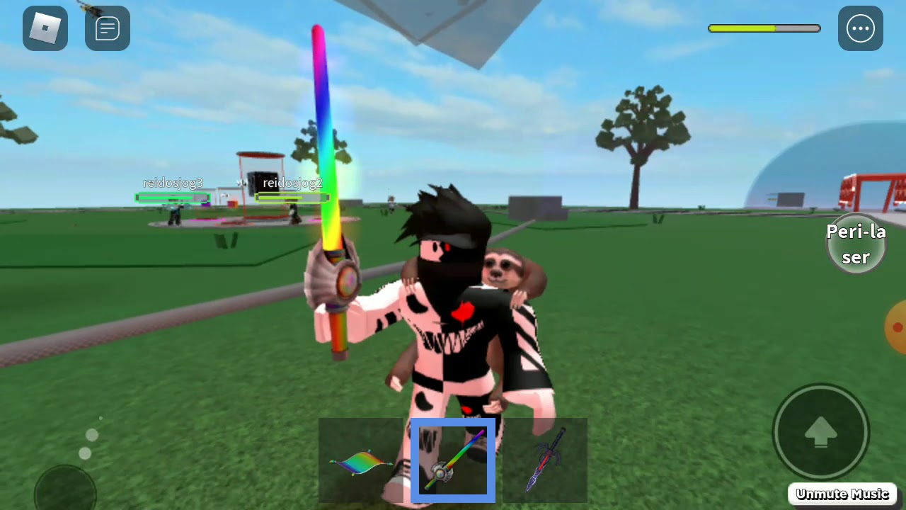 ROBLOX GANHEI A ESPADA ARCO IRIS - YouTube