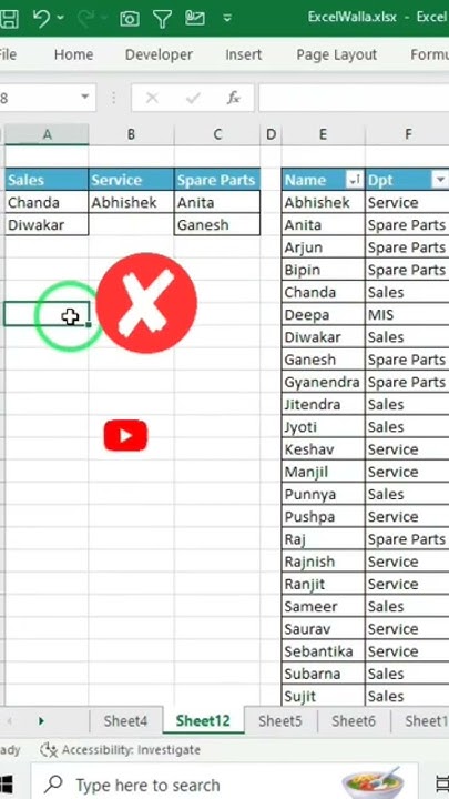 Filter Data Dynamically Shorts Shorts Exceltutorial Msexcel Viralshorts Exceltips
