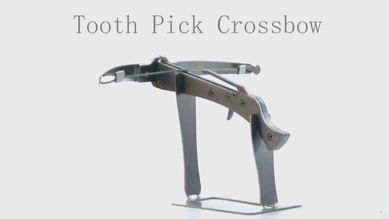 Tooth Pick Crossbow - YouTube