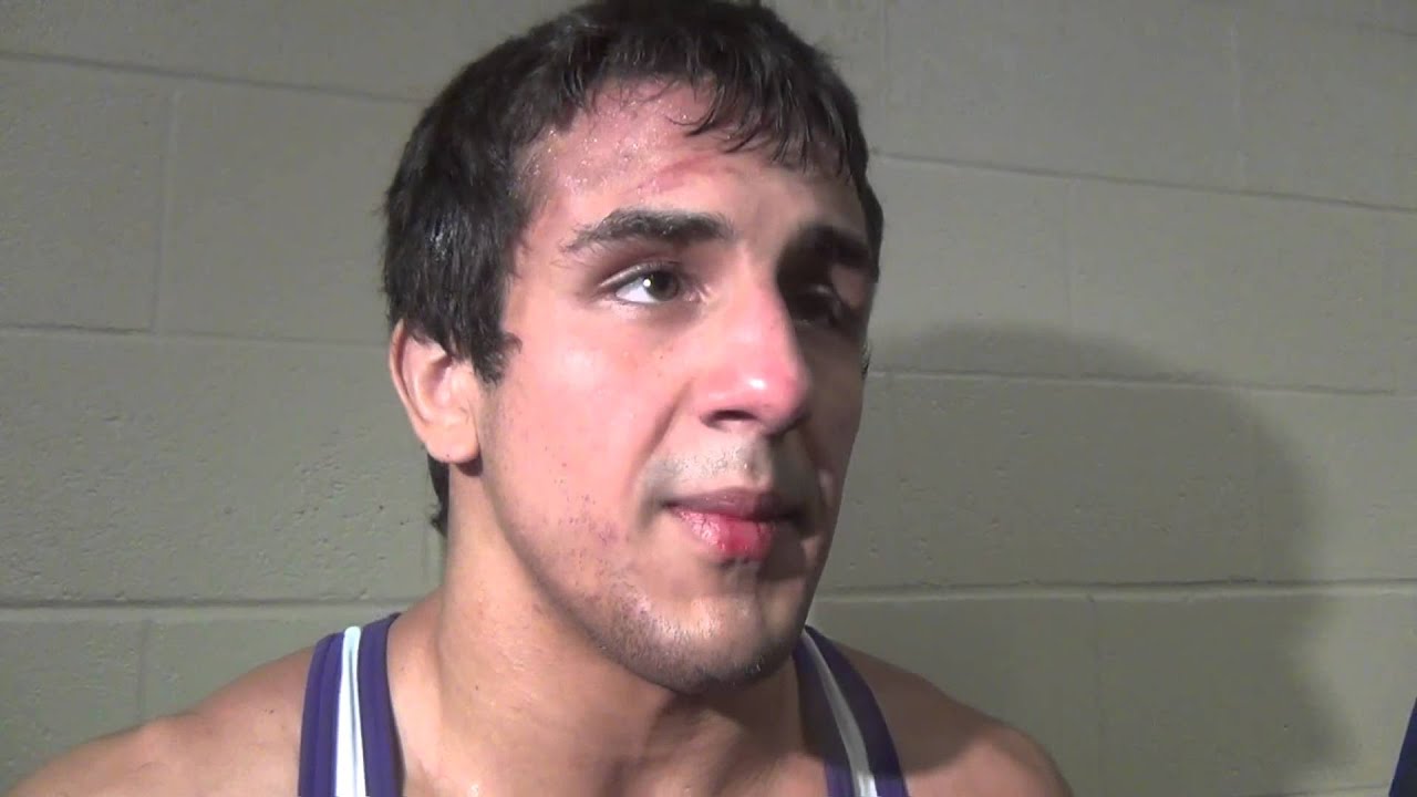 Joe Colon (UNI) after taking 3rd at 133 at 2014 NCAAs - YouTube