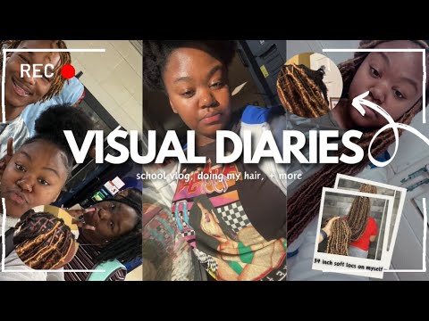 VISUAL DIARIES 001: school vlog, doing my hair + tutorial and more ...