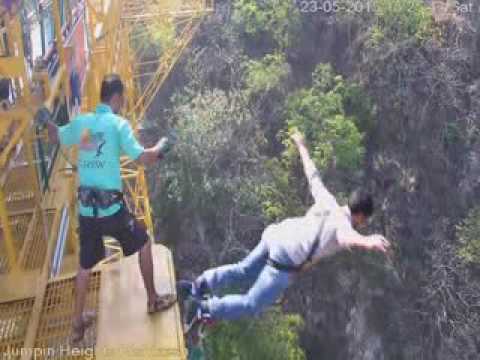 Bungee jumping accident in rishikesh