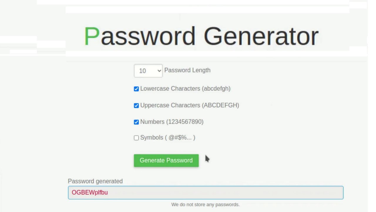 Password Generator online tool | TOOLSYEP - YouTube