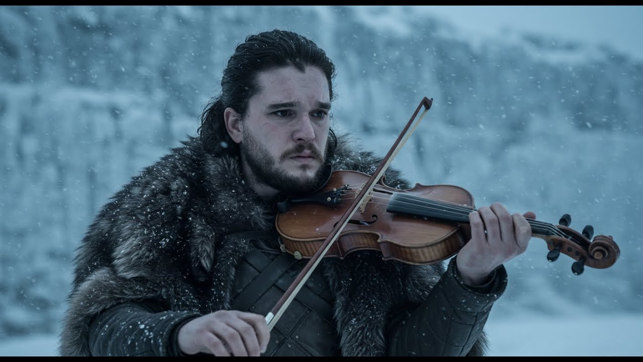 🎻 Jon Snow célèbre la victoire de la guerre sur King’s Night au violon ...