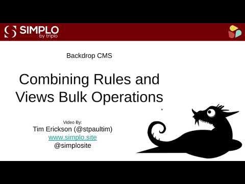 Rules Components and Views Bulk Operations - YouTube
