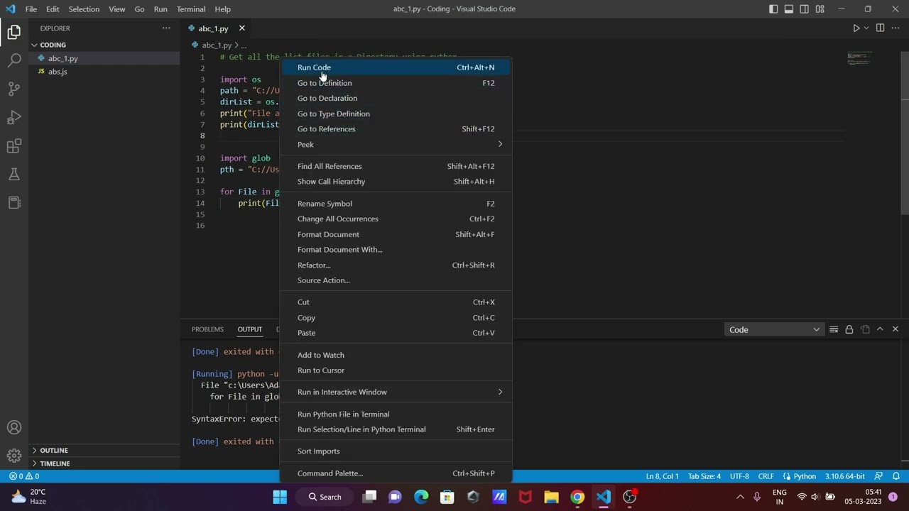 List Files In Directory Python YouTube List Files In Directory Python YouTube