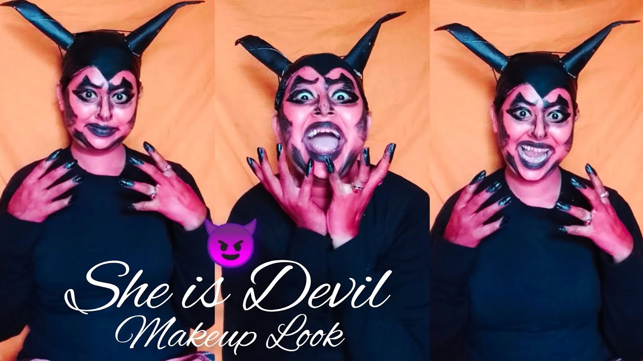She is Devil Make-up Look / Devil @RimparStudio - YouTube