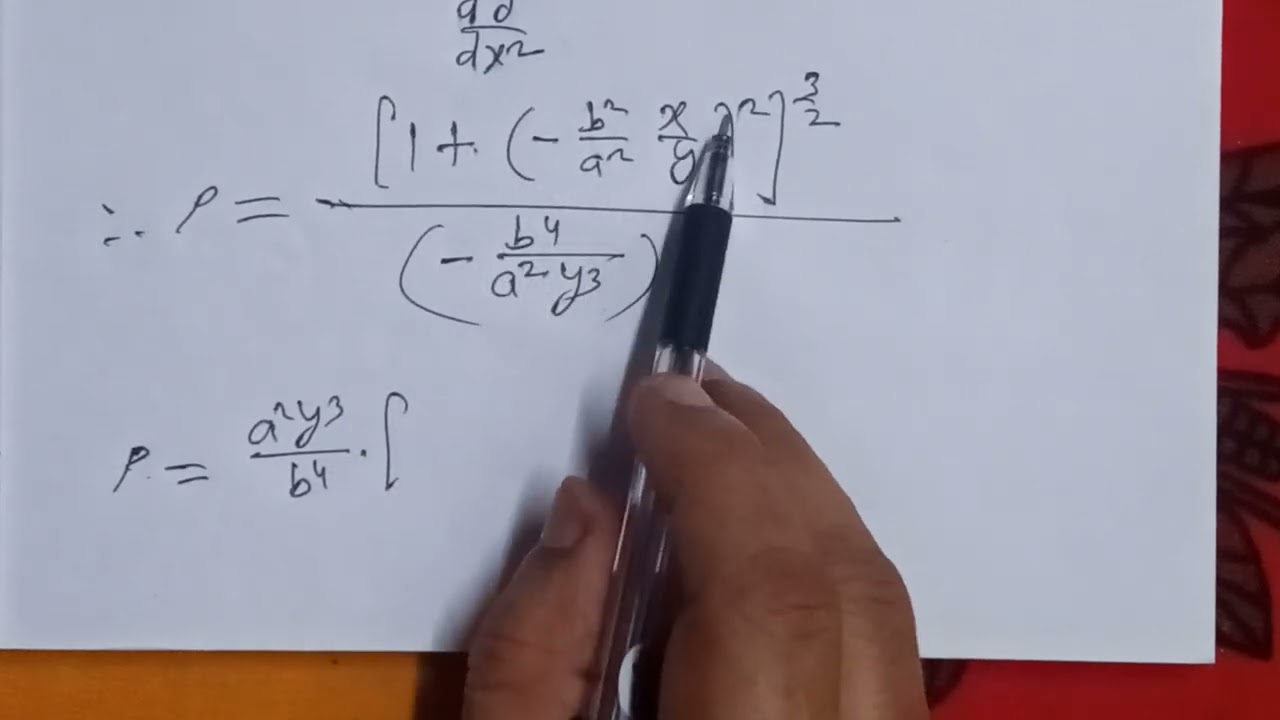 Prove That For The Ellipse X 2 a 2 y 2 b 2 1 a 2b 2 p 3 p Being The Prove That For The Ellipse X 2 a 2 y 2 b 2 1 a 2b 2 p 3 p Being The