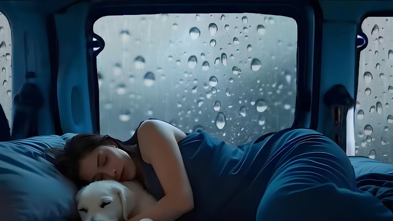 Soothing Rain Sleep Instantly in Cozy Car at Midnight for Stress Relief ...