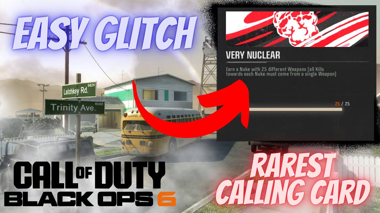 GLITCH! RAREST CALLING CARD BO6!!//VERY NUCLEAR// - YouTube