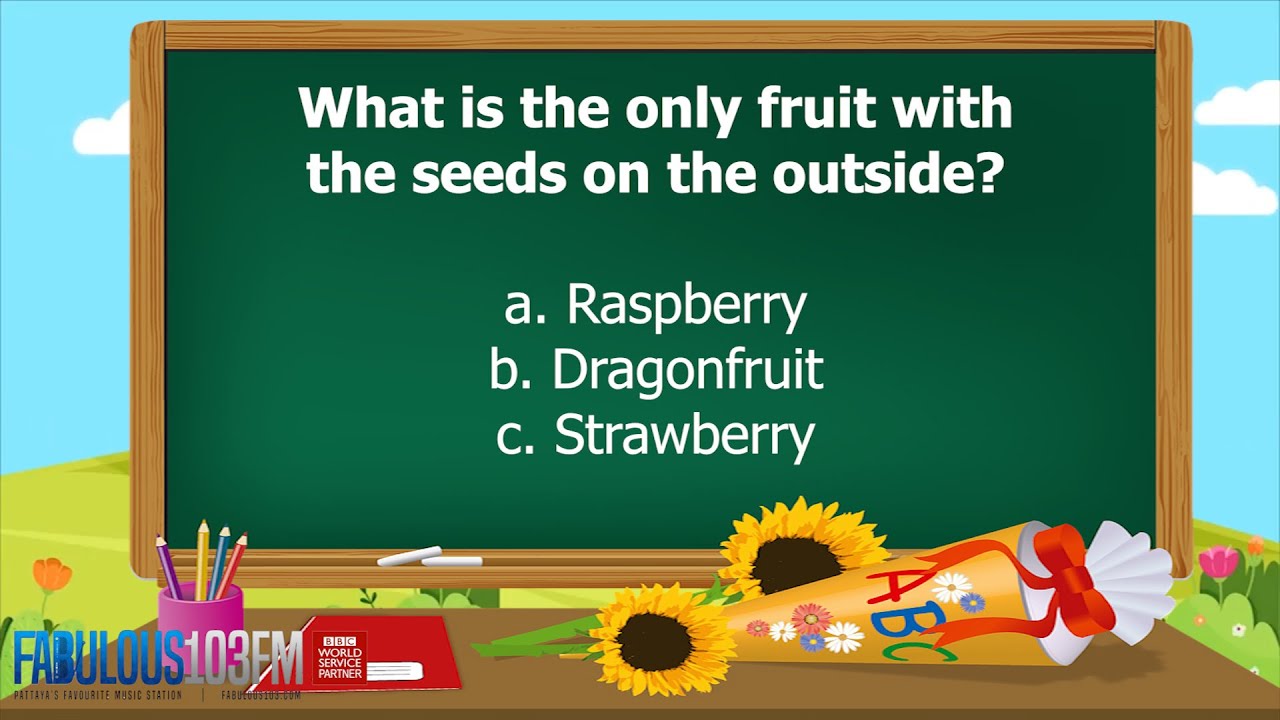 KIDS QUIZ Fun daily quiz for children (12 July 2024) Fabulous 103 ...
