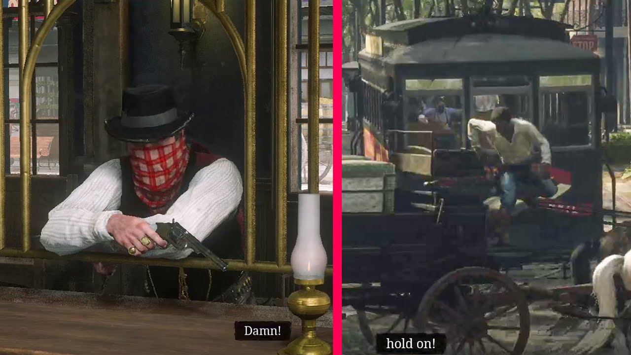 Bank Robbery & Trolley Accident| Urban Pleasures | Red Dead Redemption ...