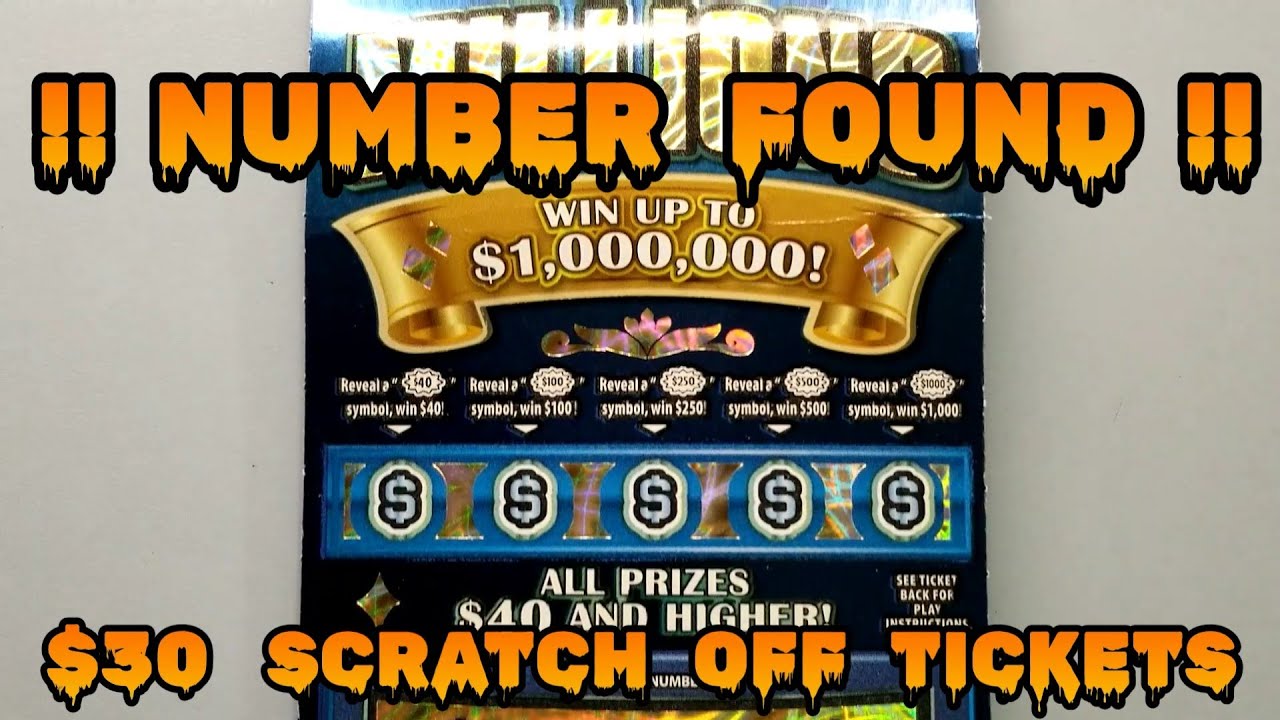 INSTANT MILLIONS !! FOUND A NUMBER !! $30 MAINE scratch off tickets ...