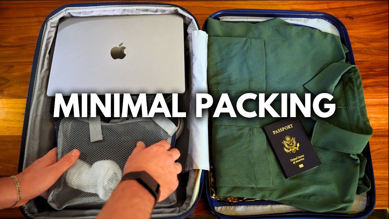 How I Pack For A Trip As A Minimalist | One Carry On - YouTube