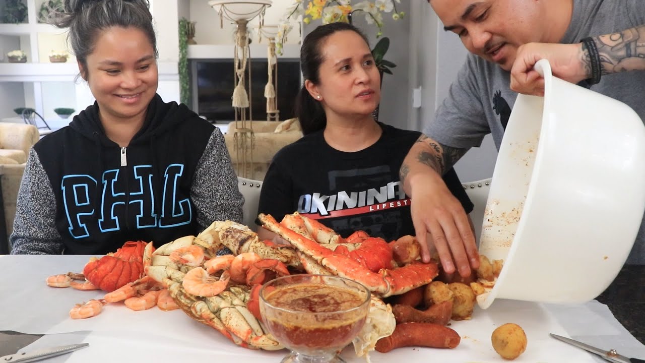 SEAFOOD BOIL MUKBANG WITH MARITES' SISTER - YouTube