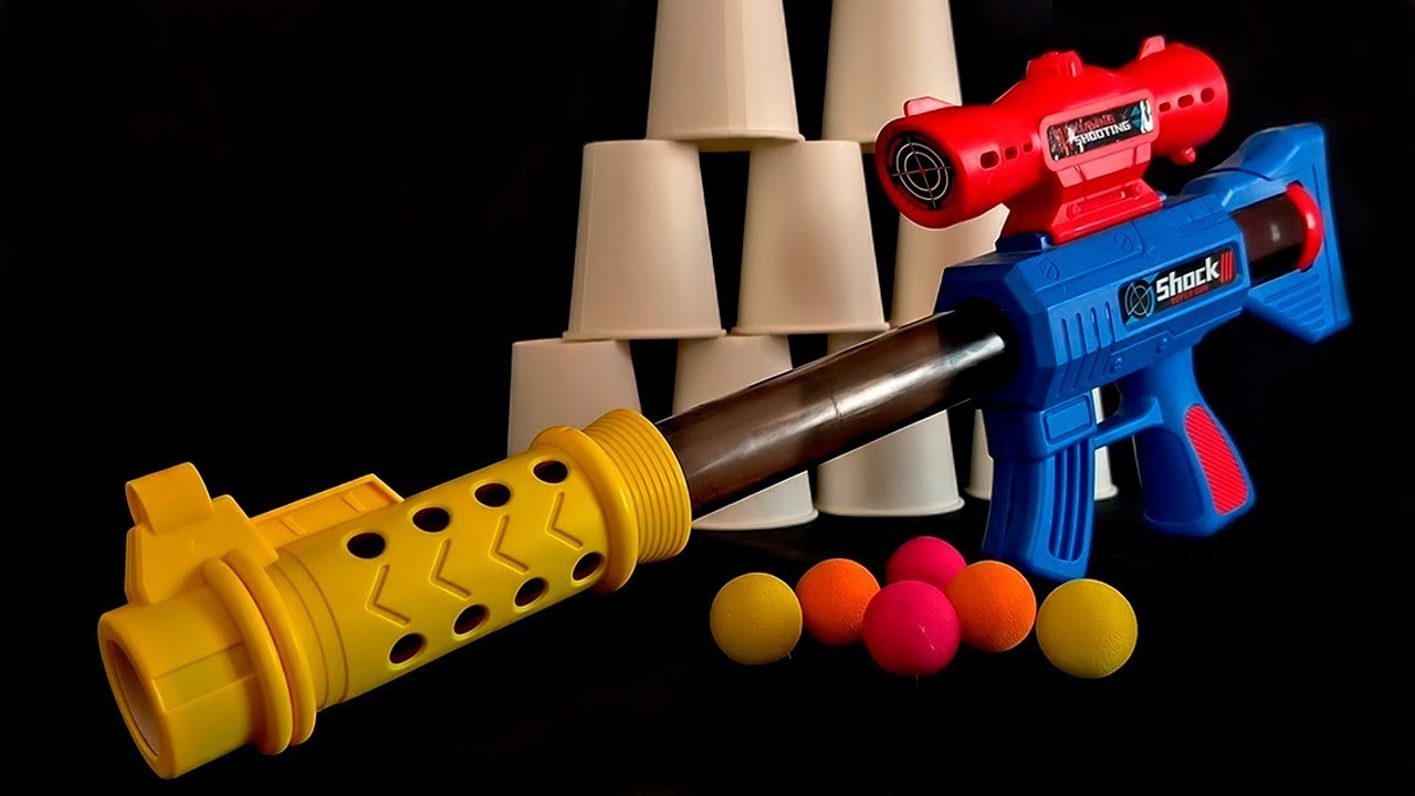 Lightning Battle - Air Powered Gun. target shooting game - YouTube