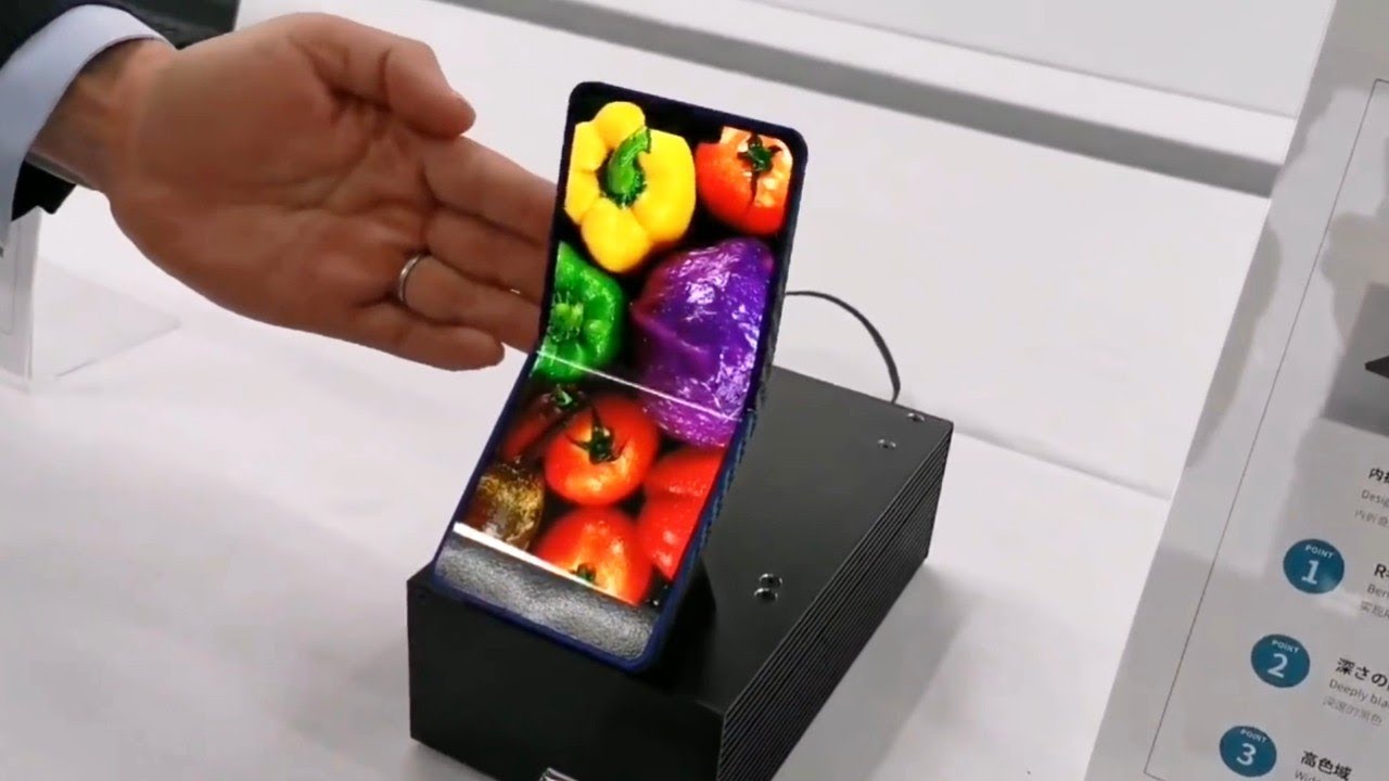 Sharp Foldable AMOLED Phone First LOOK! - YouTube