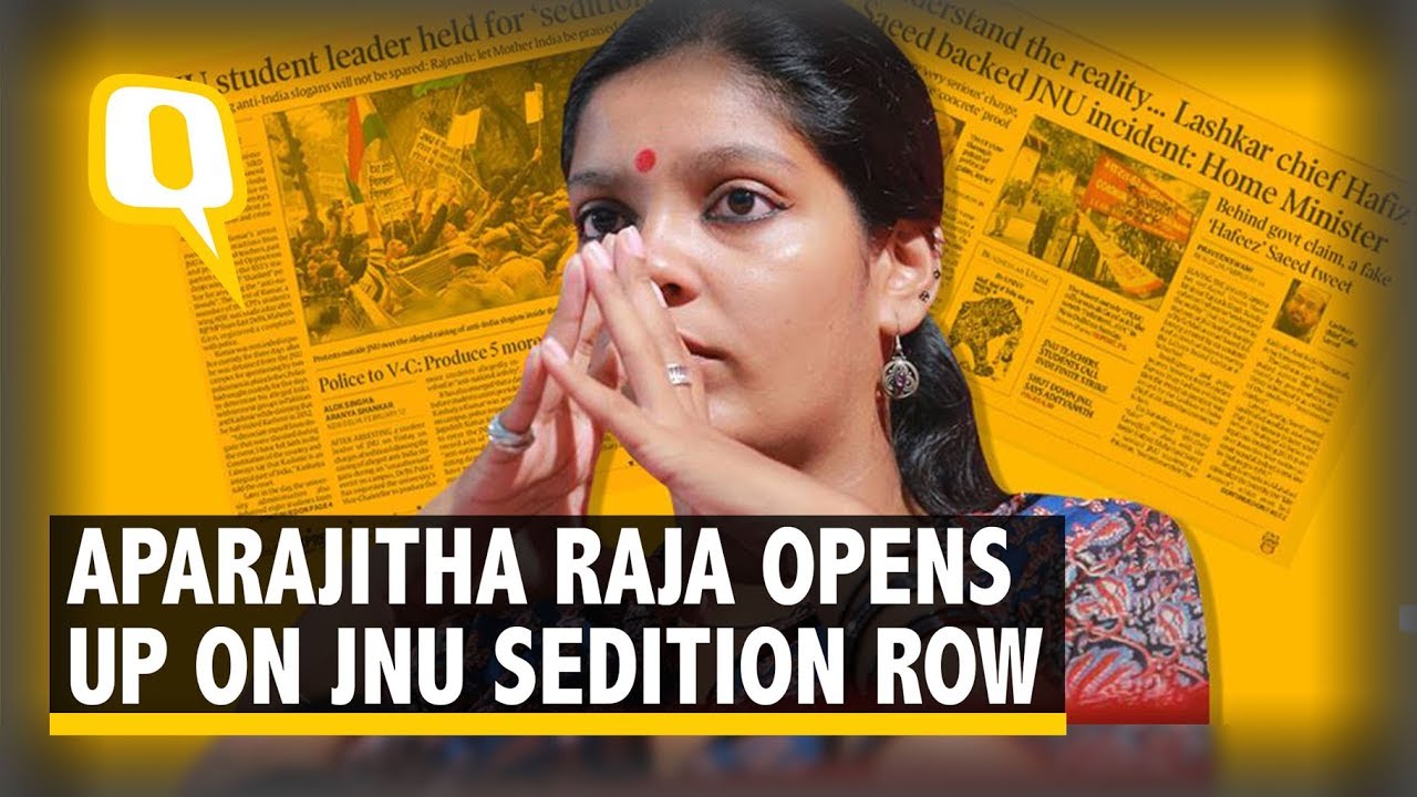 JNU Sedition Row Serves Right-Wing Govt’s Agenda: Aparajitha Raja | The ...